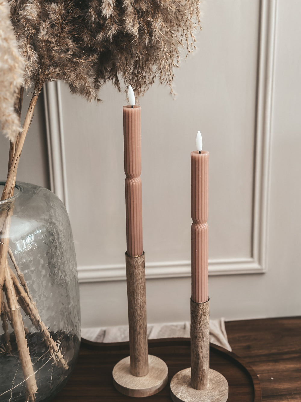 De mooiste streep led dinerkaarsen shop je bij JUNO!